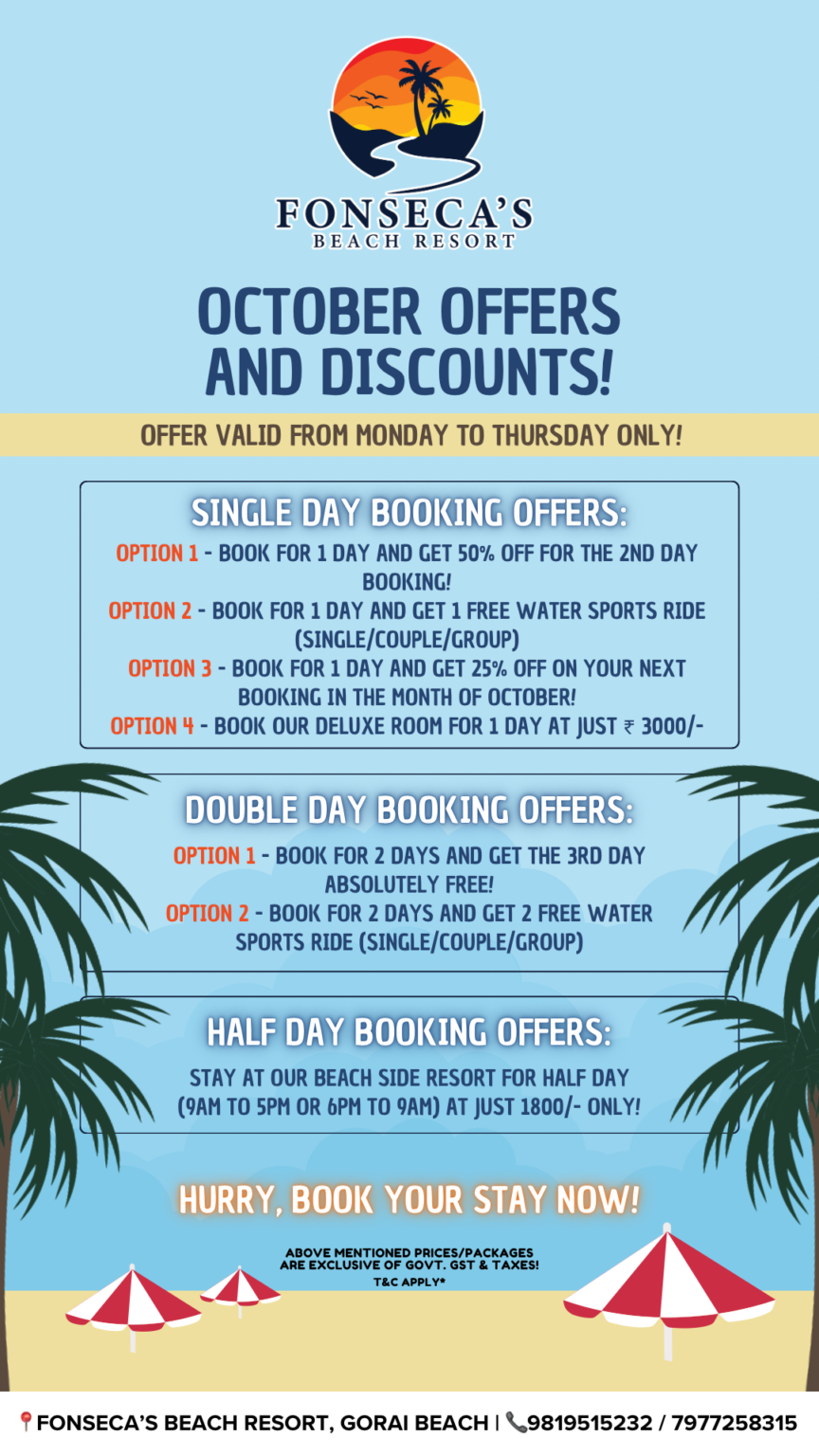 Packages & Discounts - Fonseca's Beach Resort